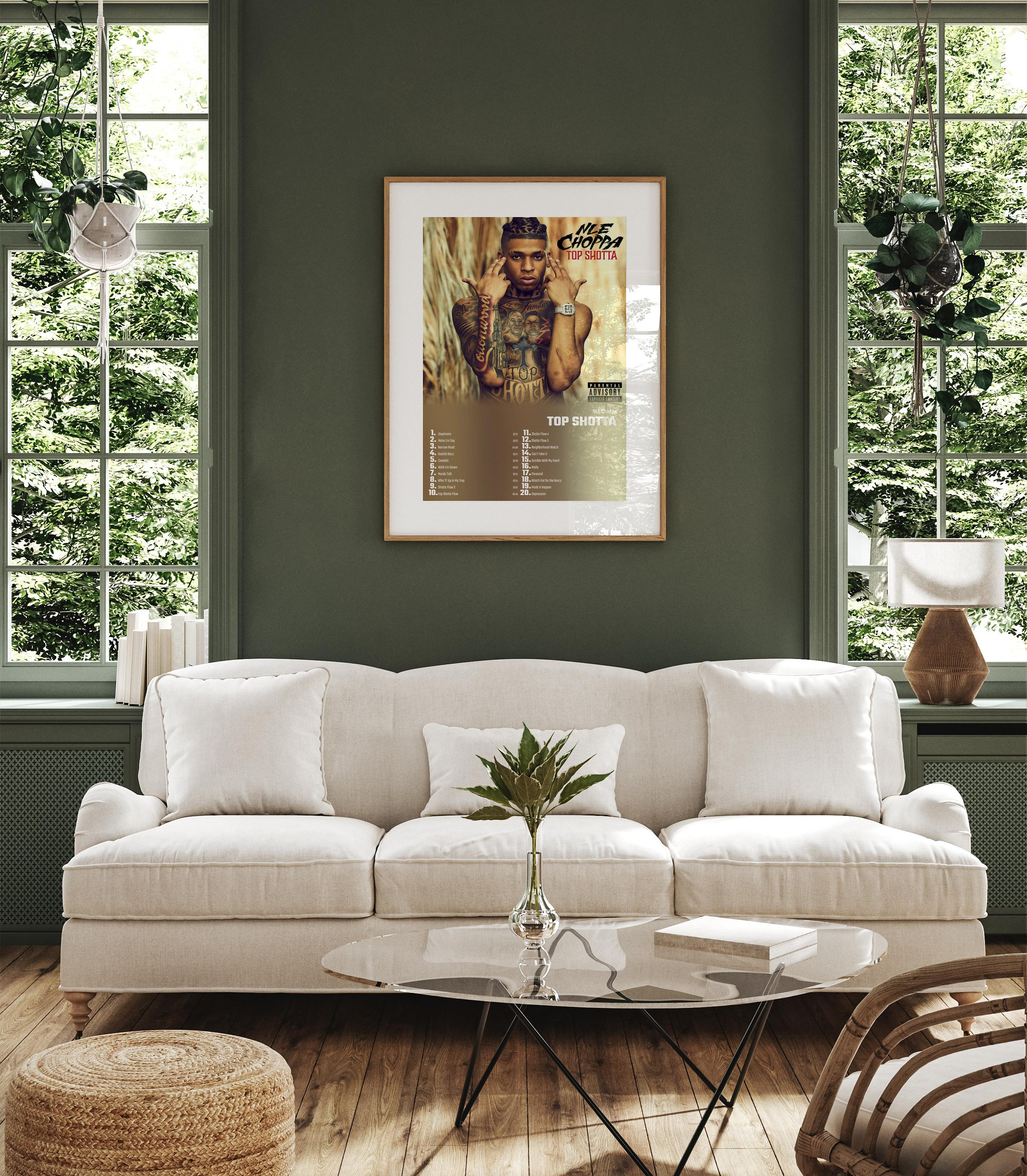 NLE Choppa - Top Shotta Album Cover Poster For Home Wall Art sold by ...