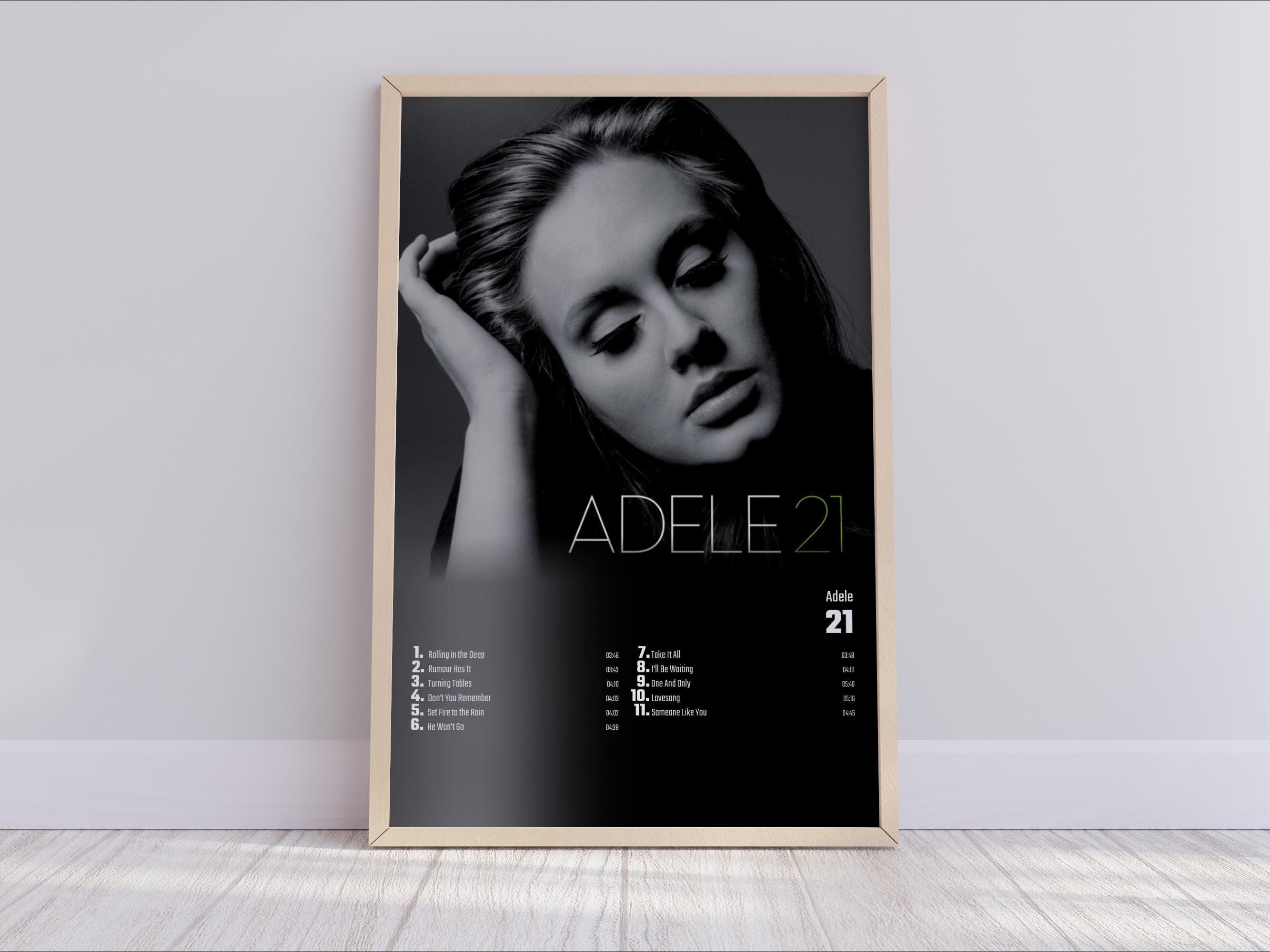 Adele 21 Album Cover Poster for Home Wall Art - Etsy