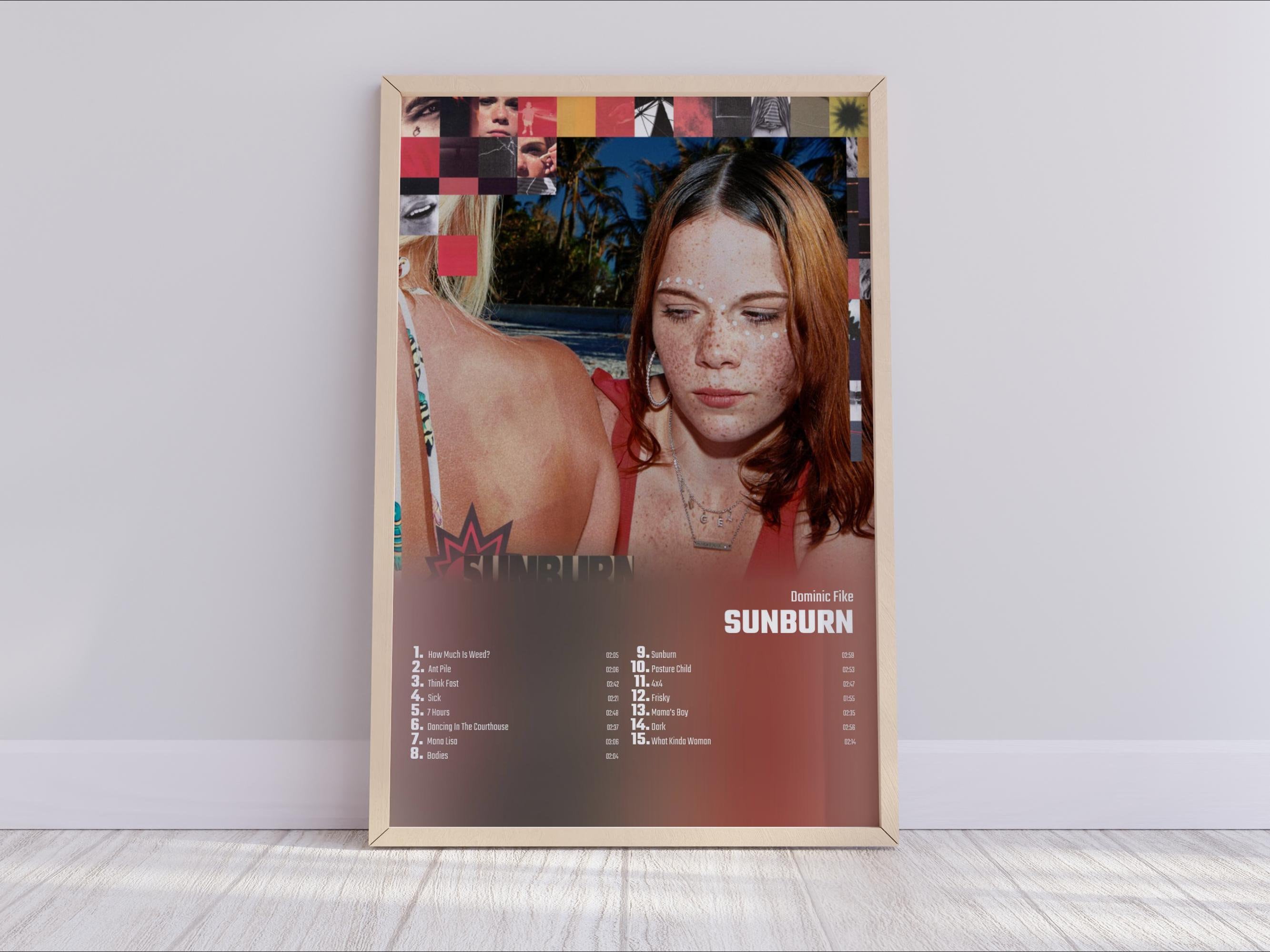 Dominic Fike - Sunburn Album Cover Poster sold by Micronesia Thiam ...