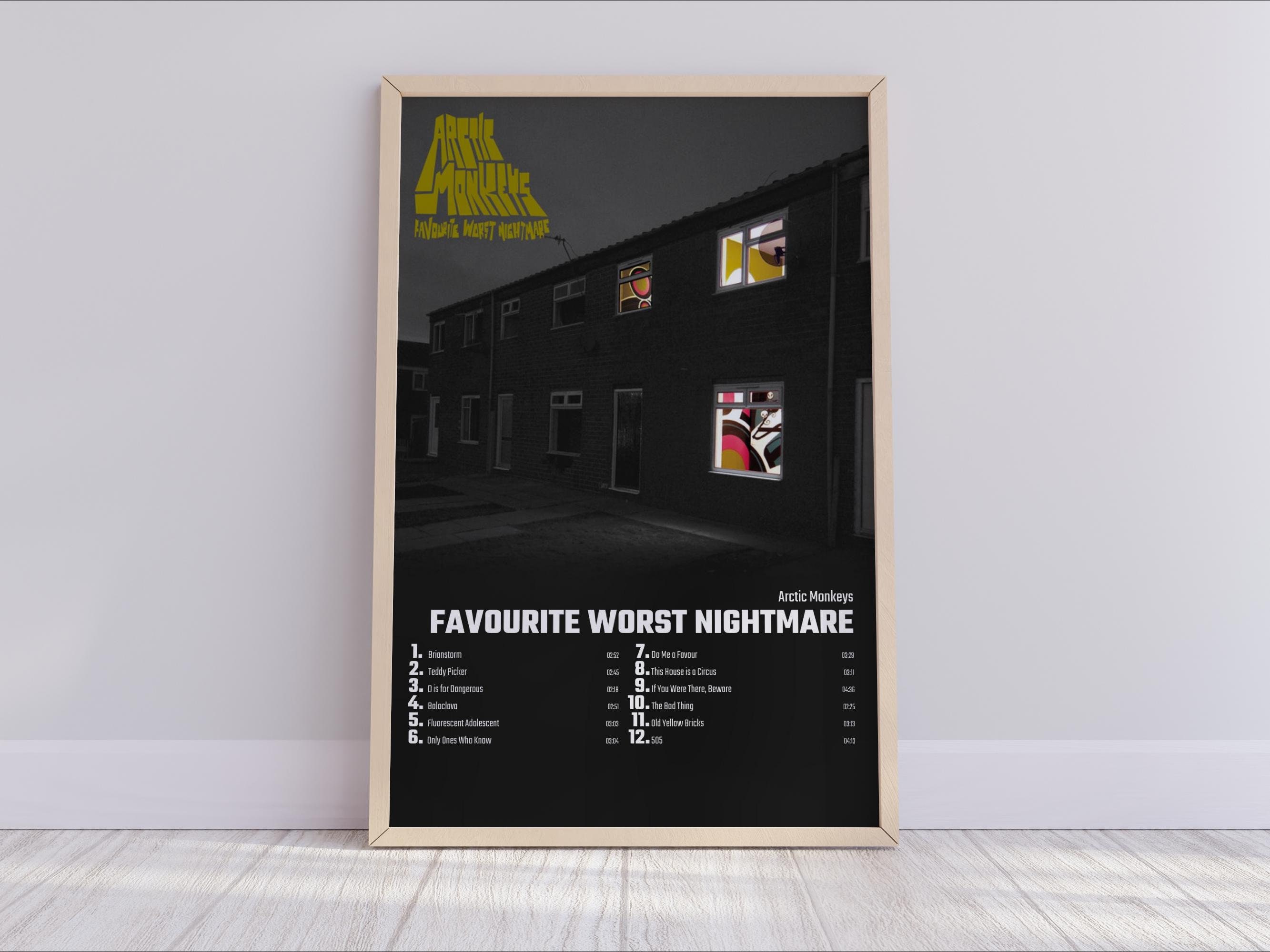 Arctic Monkeys - Favourite Worst Nightmare Album Cover Poster For Home ...