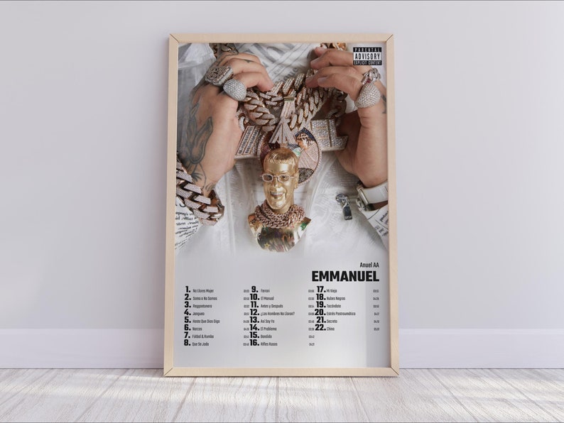 Anuel AA Emmanuel Album Cover Poster for Home Wall Art - Etsy