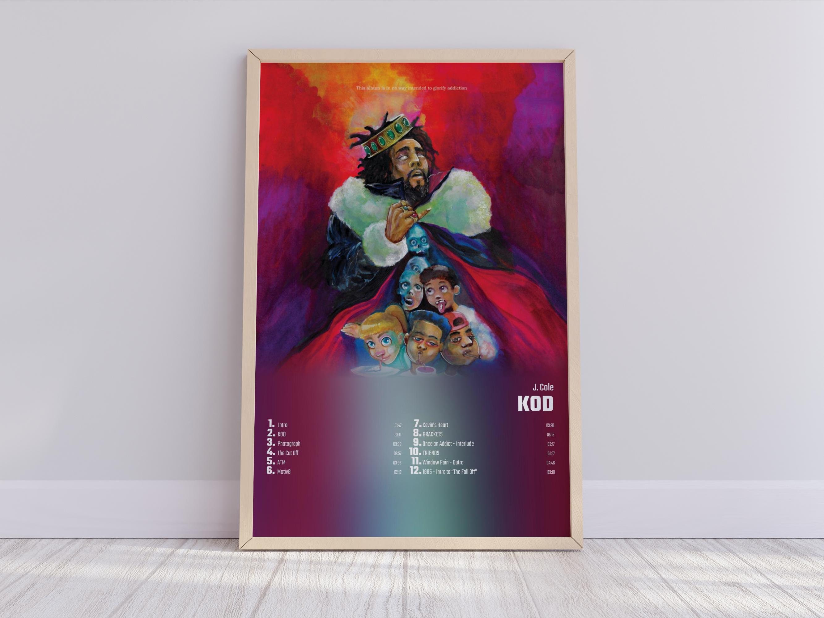 J Cole Kod Album Cover Poster for Home Wall Art - Etsy Australia