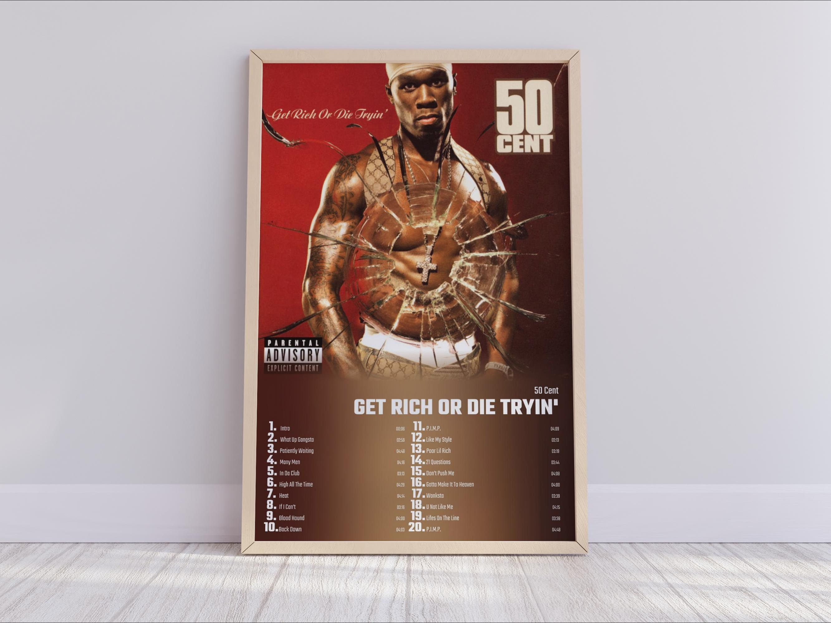 50 Cent Get Rich Or Die Tryin Album Cover Poster Entworfen Und Verkauft ...