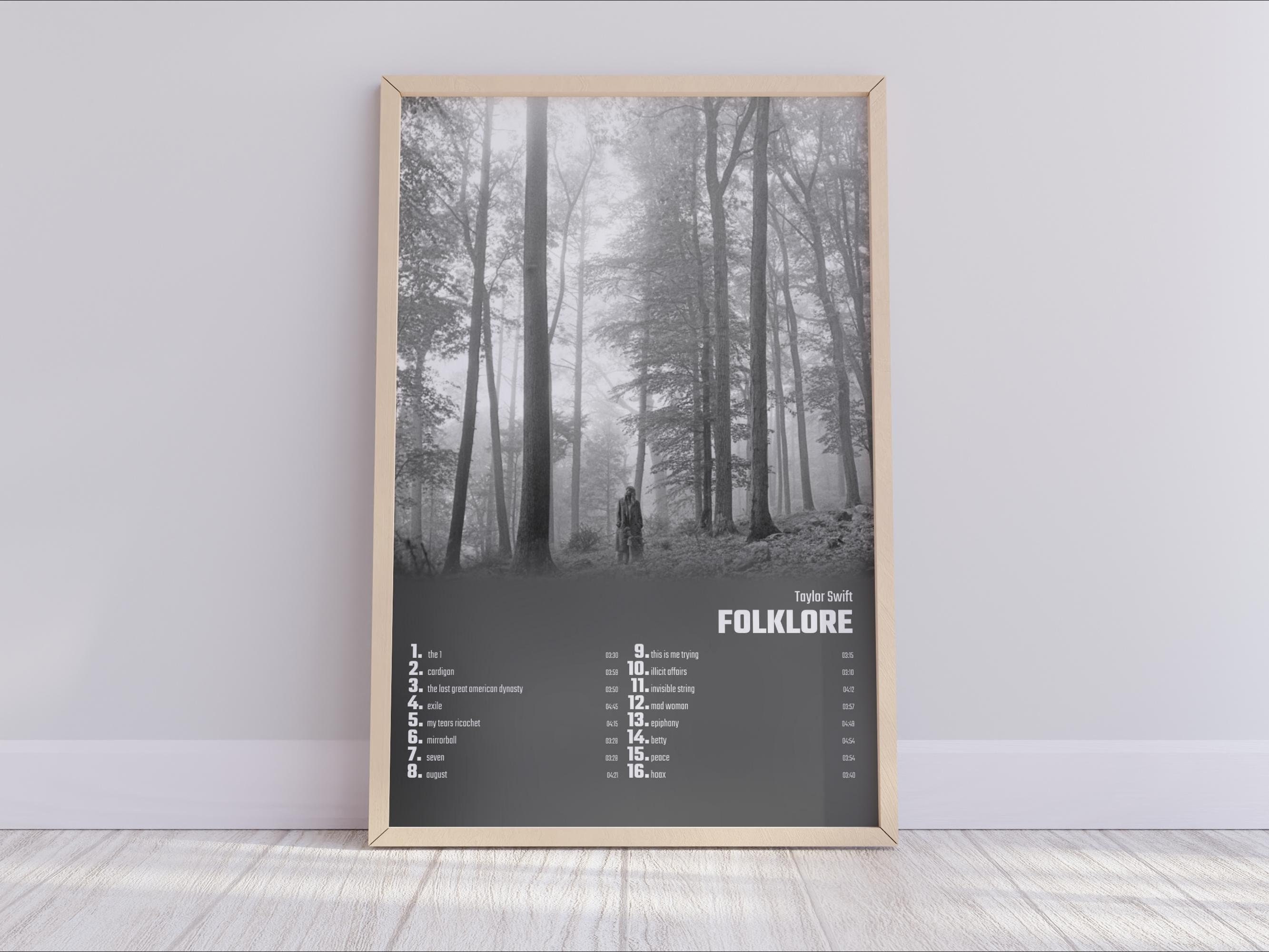 Taylor - folklore | Album Cover Poster sold by Ishwinder Singh | SKU ...