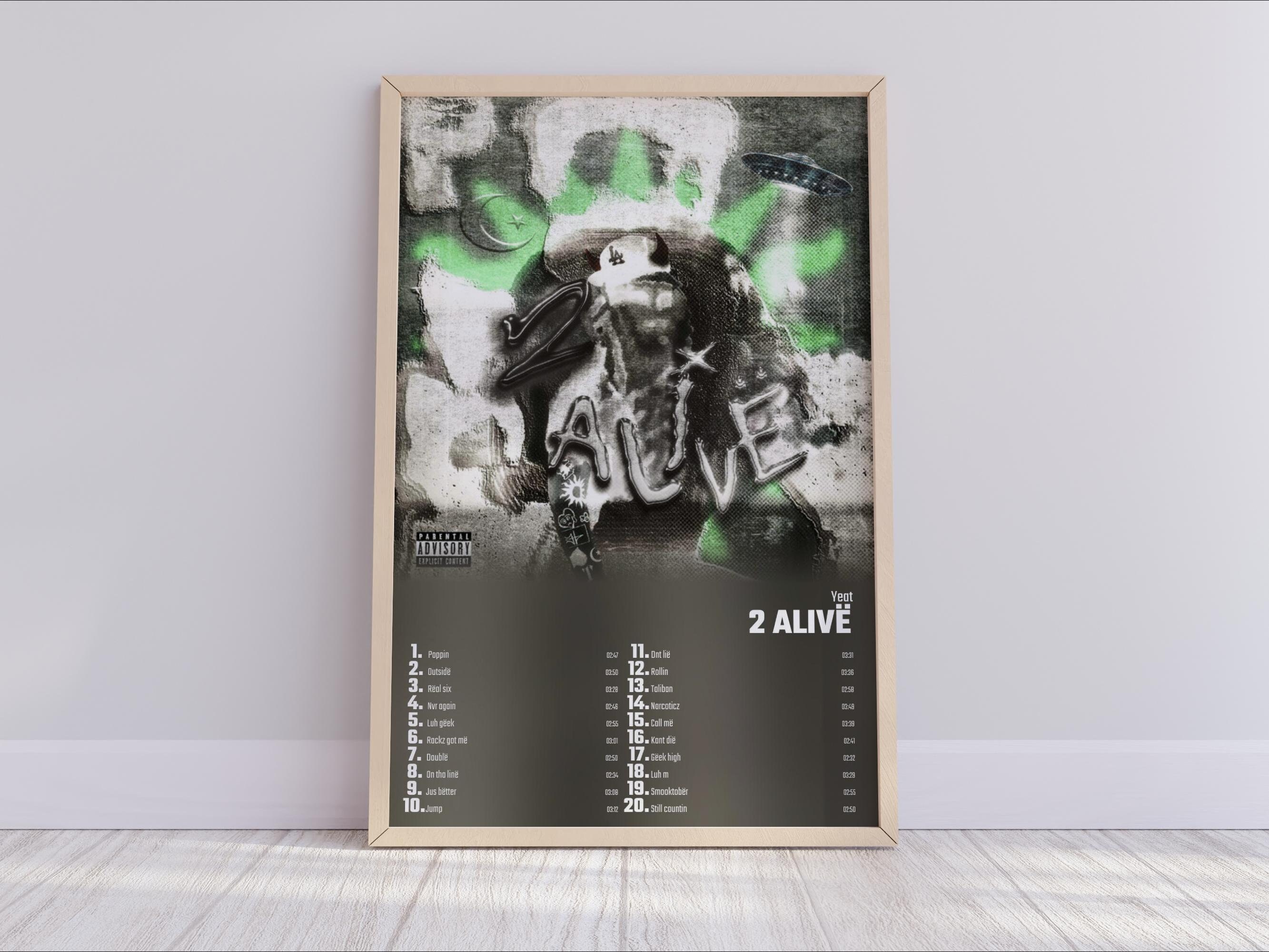 Yeat 2 Alivë Album Cover Poster for Home Wall Art - Etsy Australia