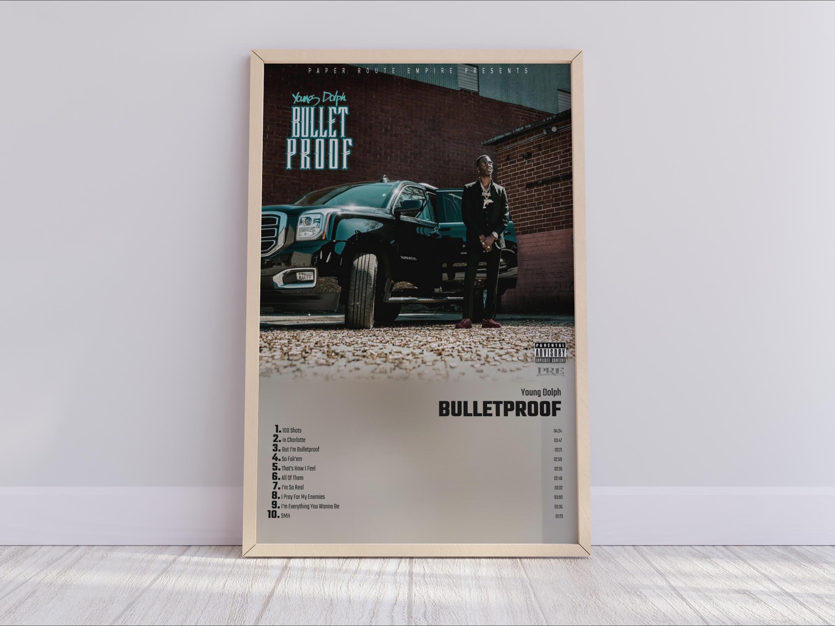 Young Dolph - Bulletproof Album Cover Poster sold by Damselfly | SKU ...