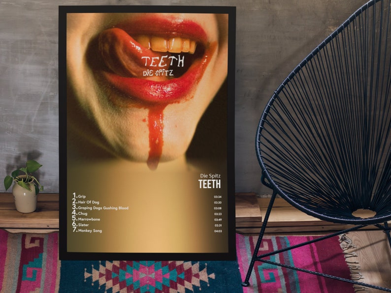 Die Spitz Teeth Album Cover Poster for Home Wall Art - Etsy Israel