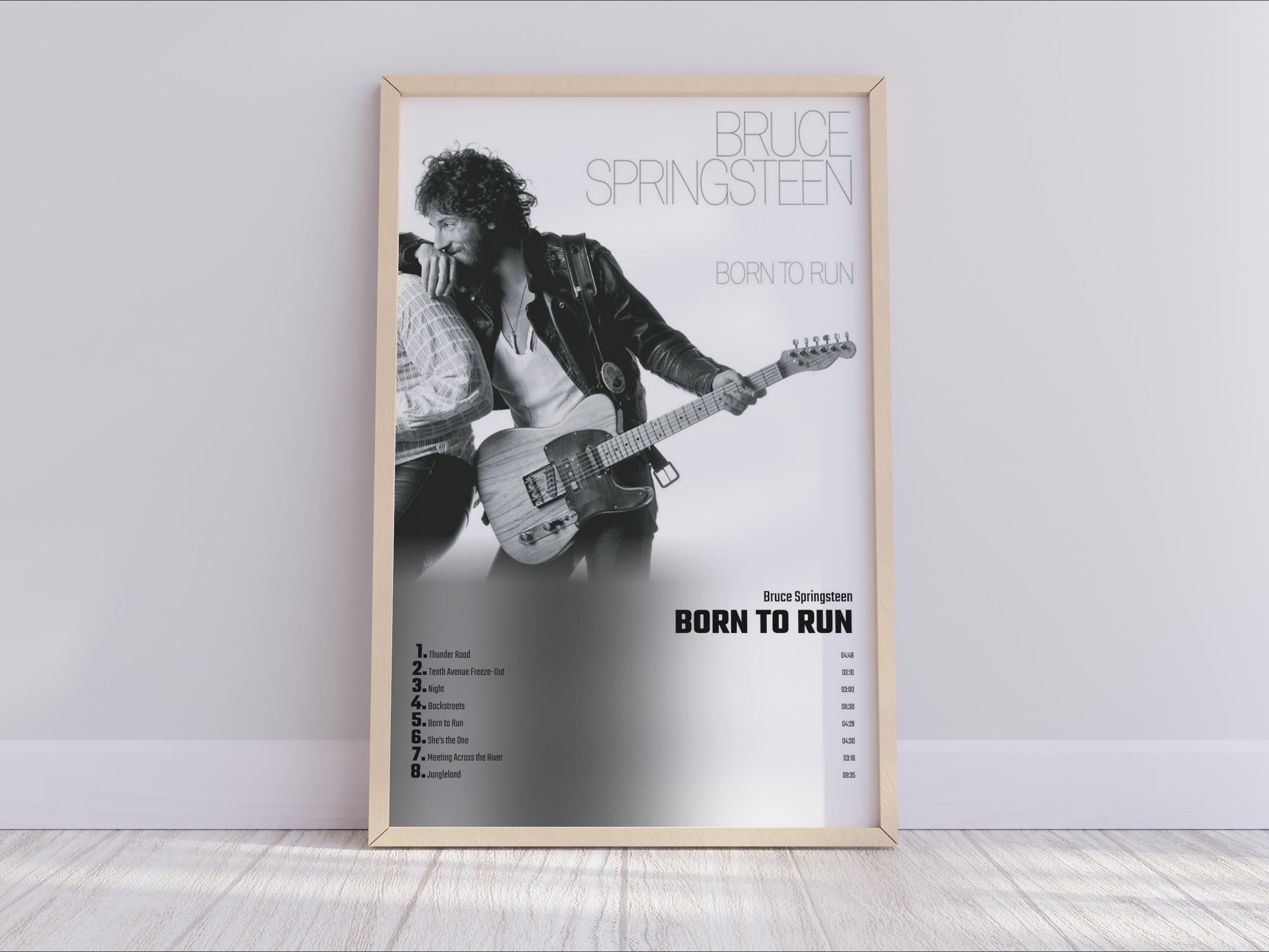 Bruce Springsteen - Born To Run Album Cover Poster For Home Wall Art ...