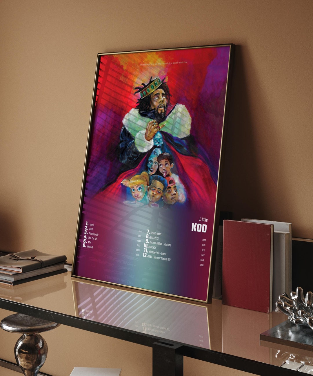 J Cole Kod Album Cover Poster for Home Wall Art - Etsy