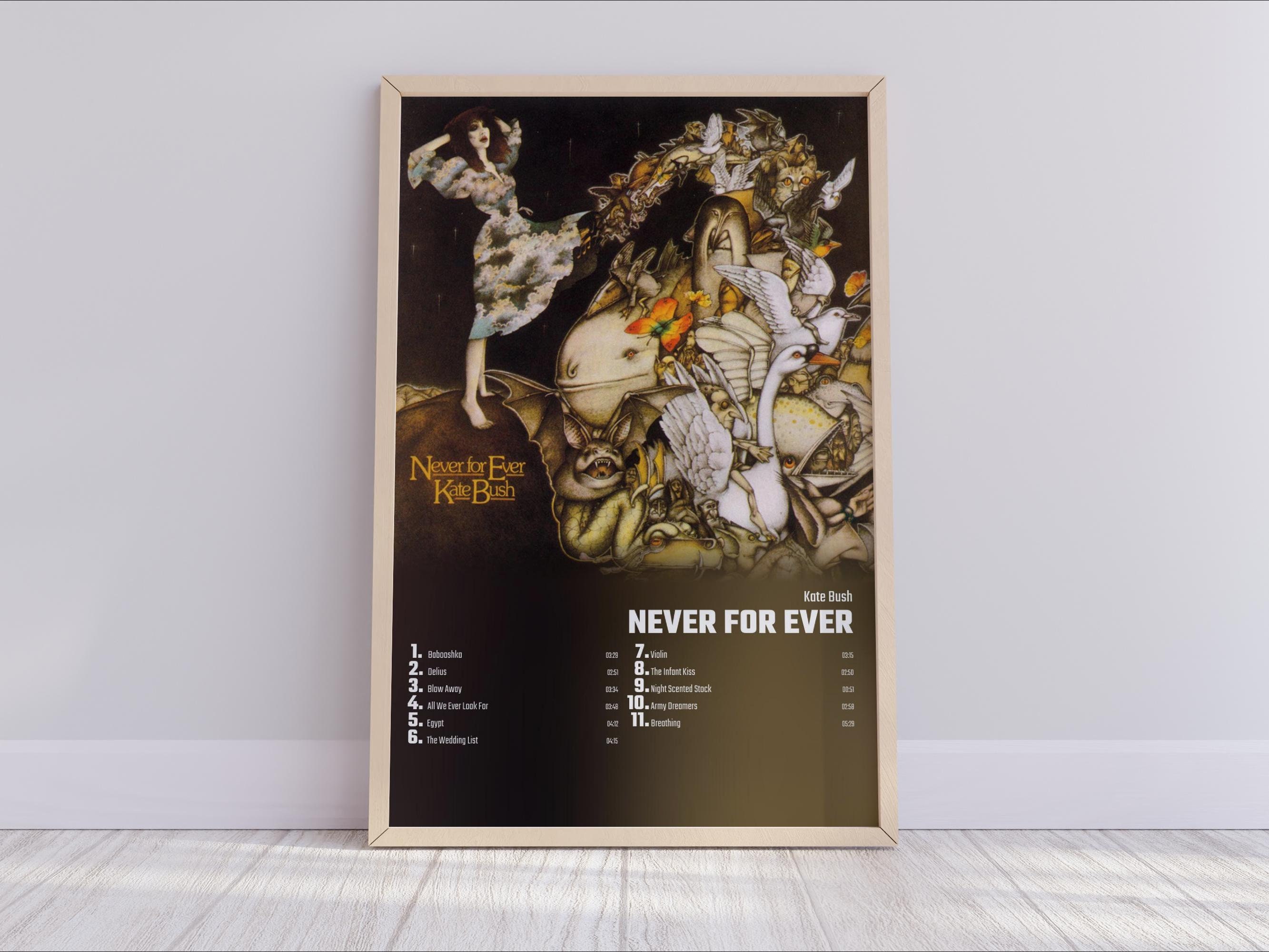 Kate Bush - Never For Ever Album Cover Poster For Home Wall Art