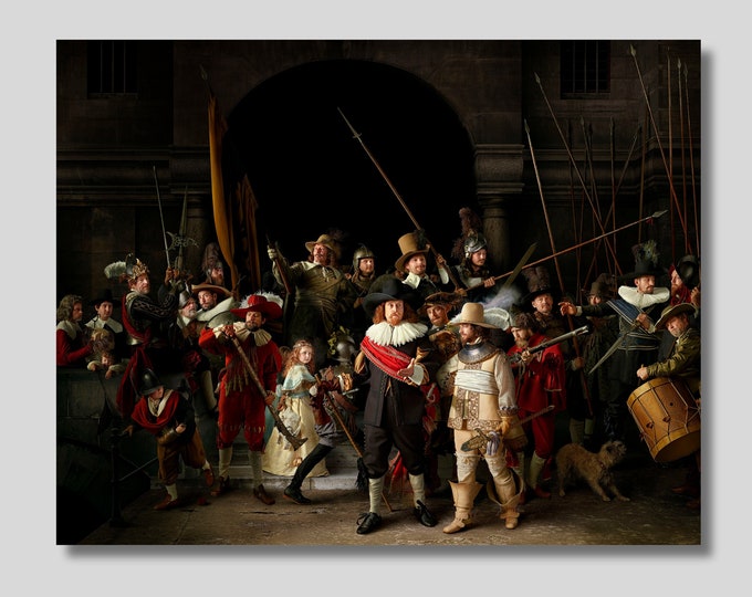 Rembrandt, the Night Watch, 1642 | Art Print | Canvas Print | Fine Art ...