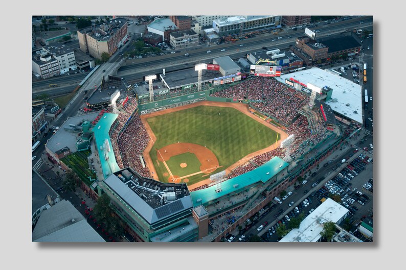 Fenway Park Aerial View Canvas Wall Art Design Boston Red Sox - Etsy