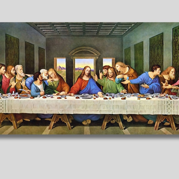 Leonardo Da Vinci Last Supper Print - Etsy