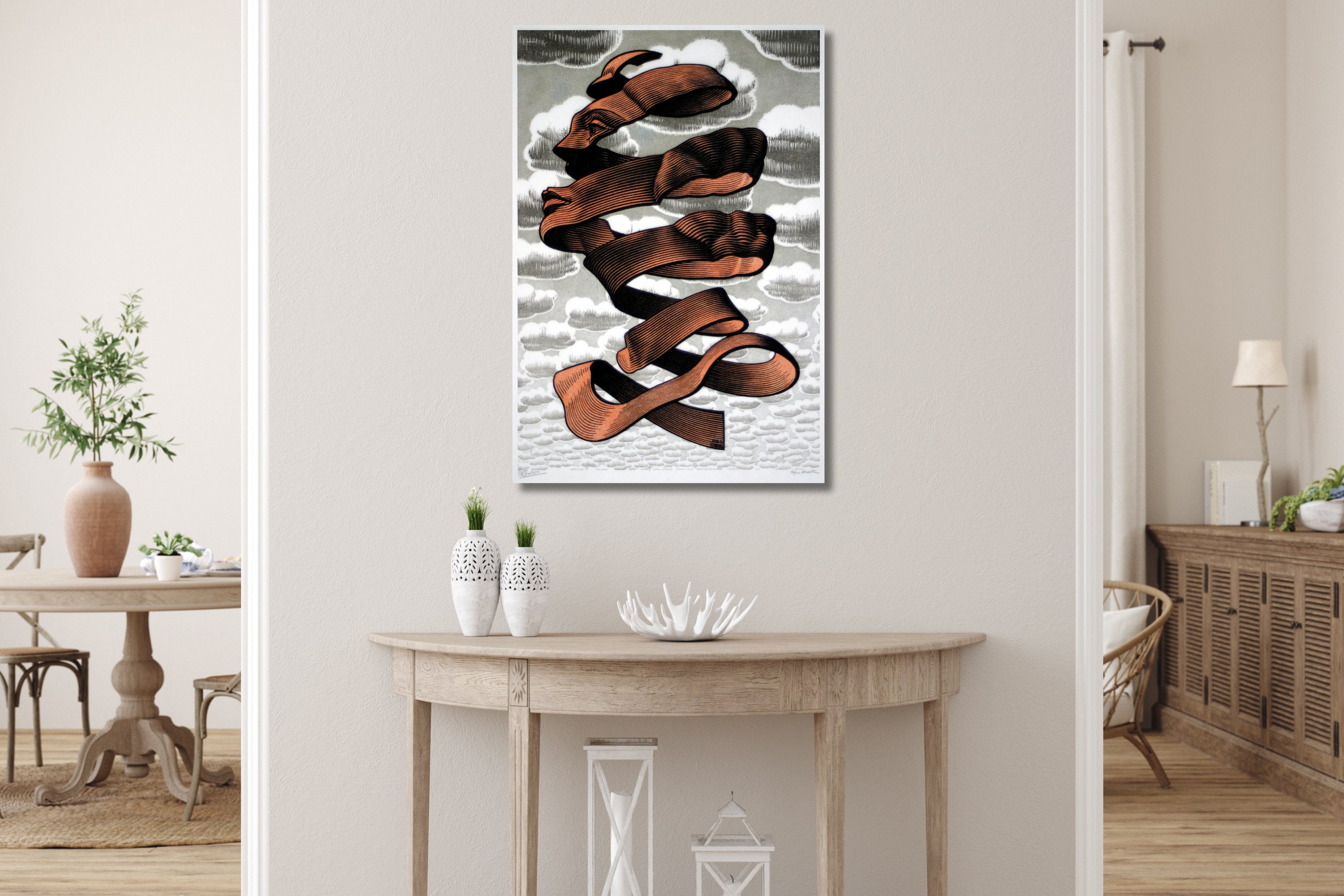 Rind by Maurits Cornelis Escher Canvas, Maurits Cornelis Escher Canvas ...