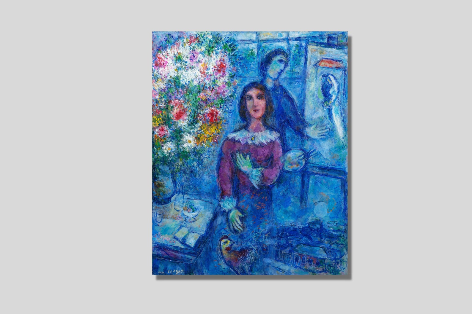 Marc Chagall Le Modèle Art Print,marc Chagall Canvas Wall Art,chagall ...