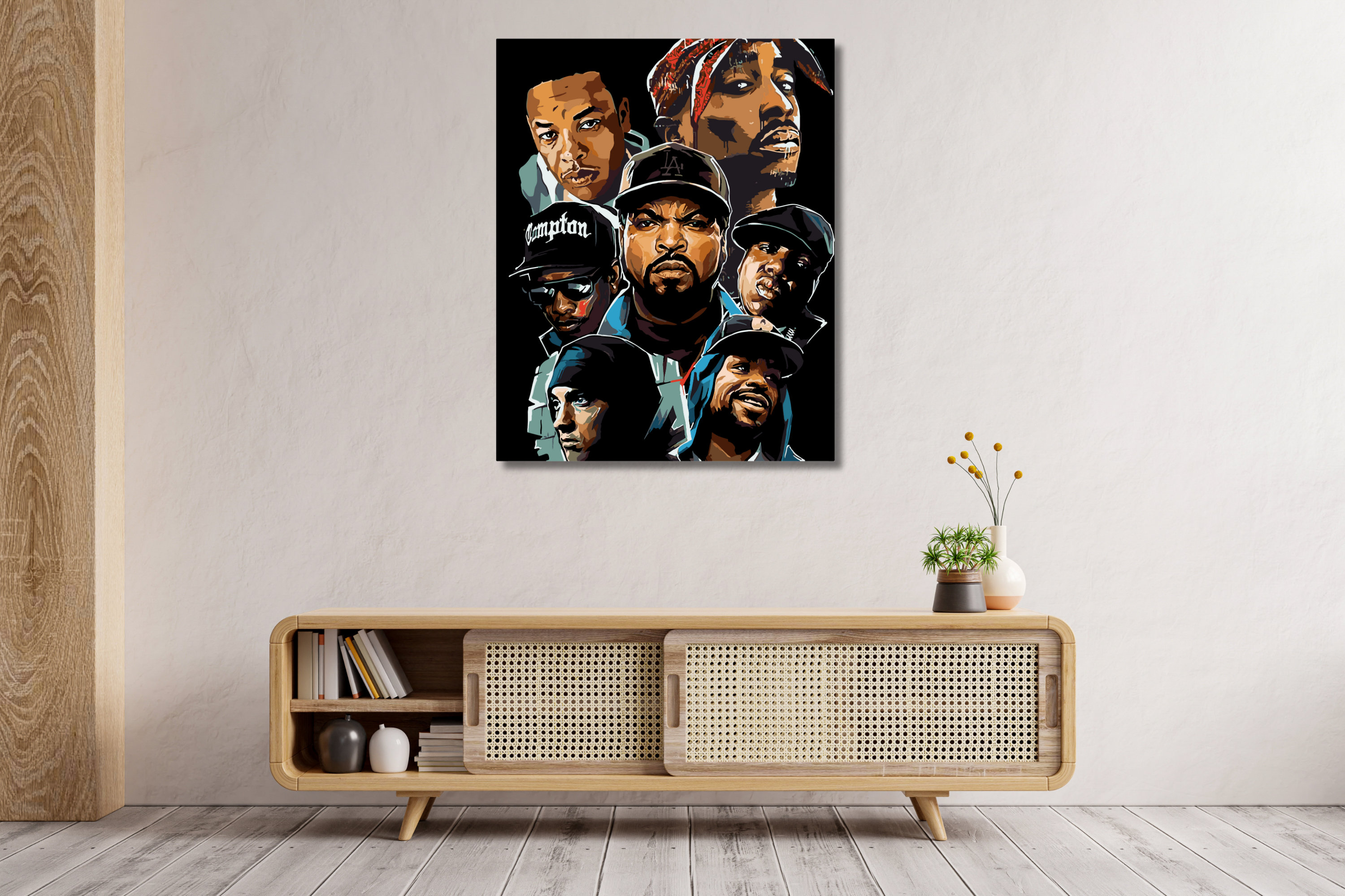 Rap Legends Poster Print, Hip Hop Rap Legends Canvas, American Rappers ...