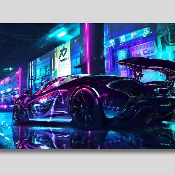 Neon Canvas Art - Etsy