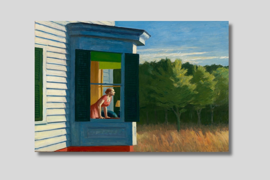 Edward Hopper Cape Cod Morning Canvas Print: American Realism Art - Etsy