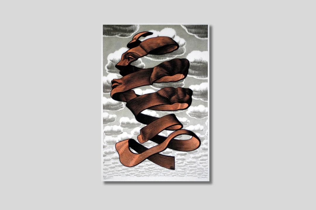 Rind by Maurits Cornelis Escher Canvas Wall Art, MC Escher Art ...