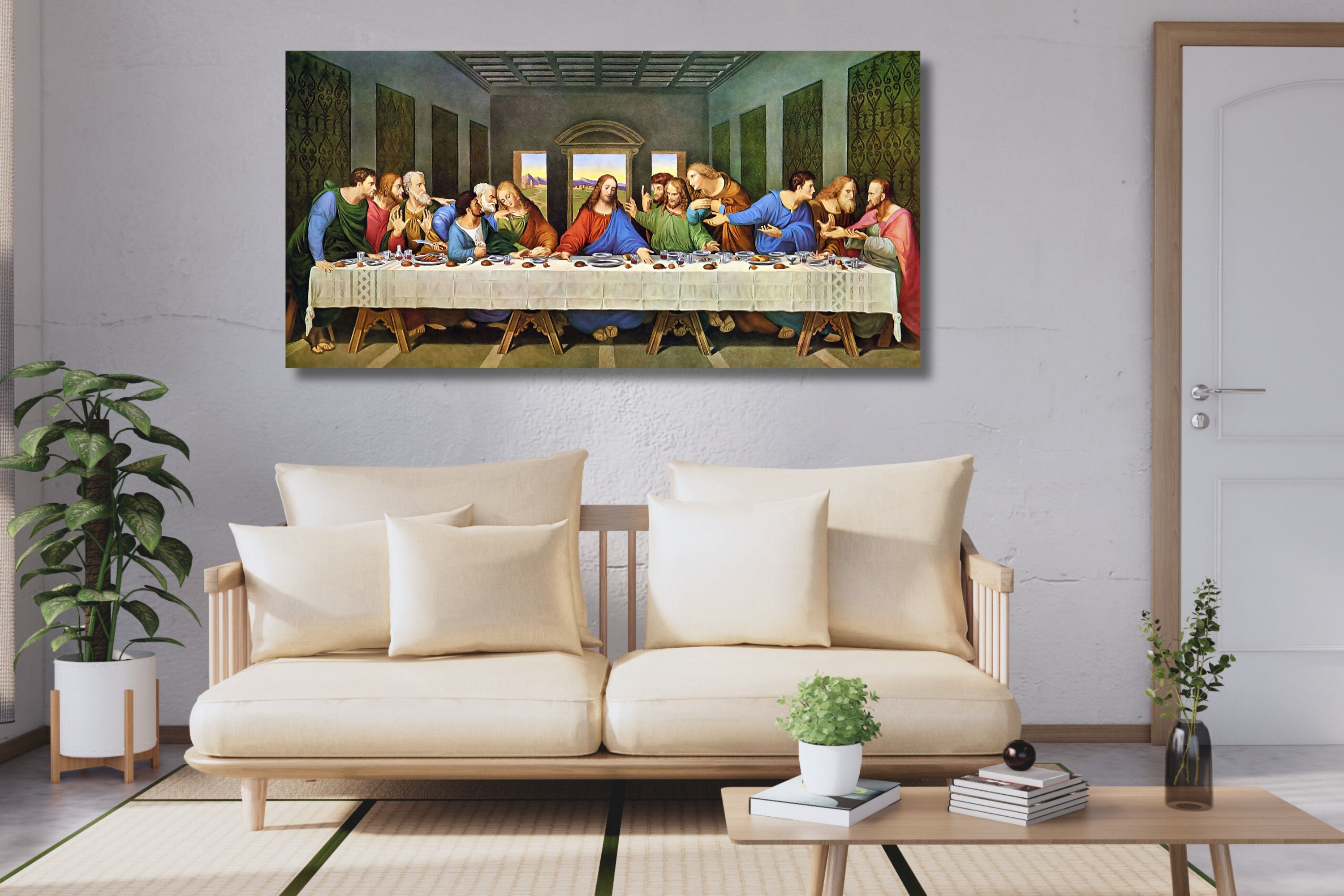 The Last Supper Leonardo Da Vinci Famous Table Classical - Etsy UK