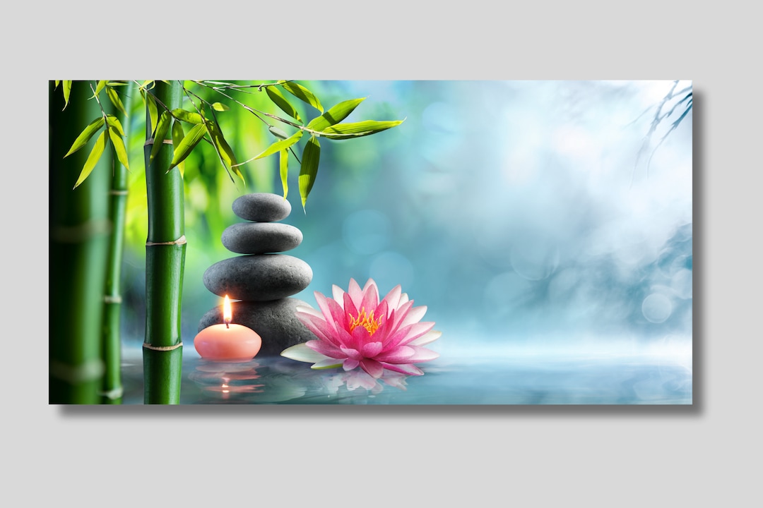 Zen Stones Wall Art, Zen Stones Canvas Poster, Balancing Stones Art ...