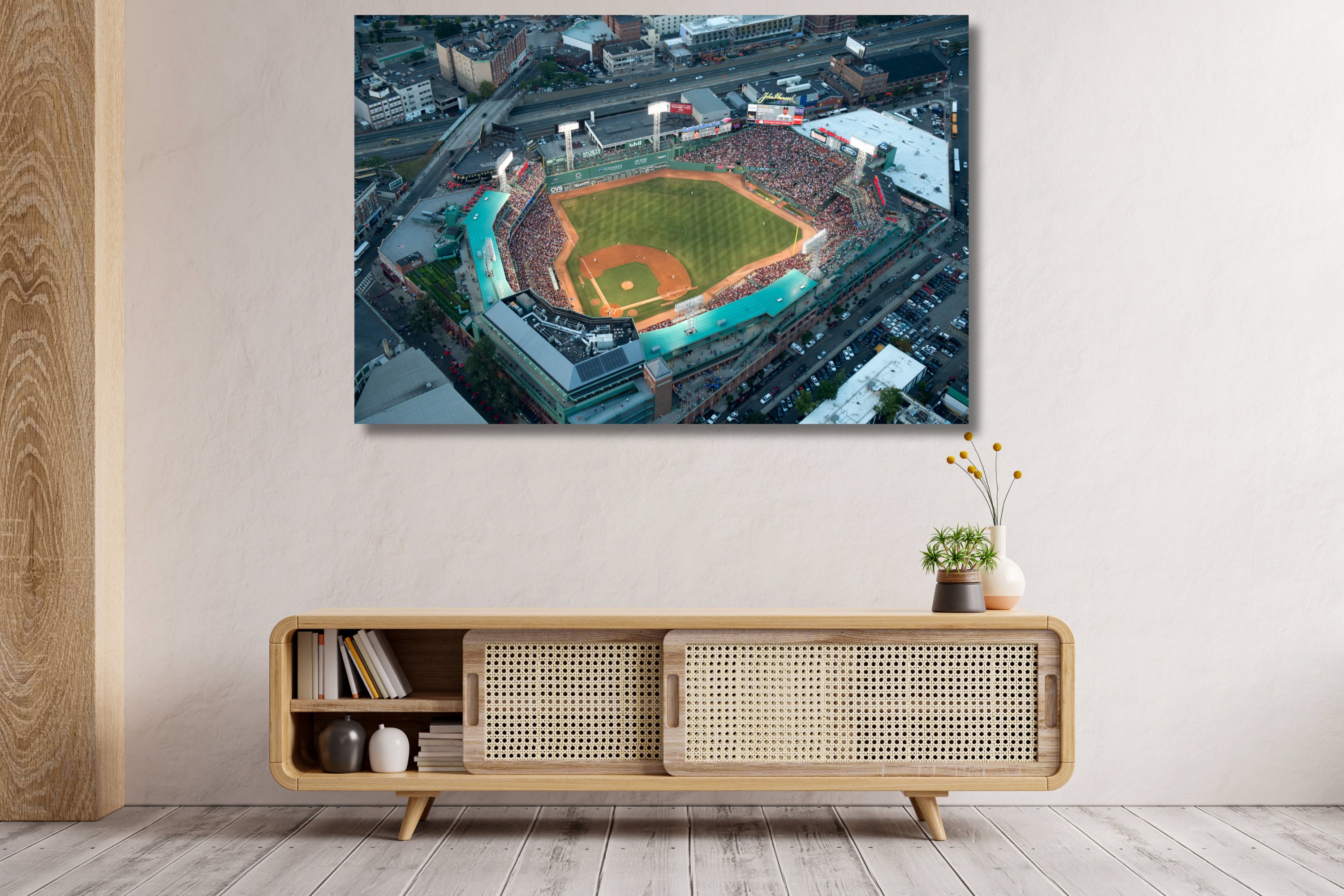 Fenway Park Aerial View Canvas Wall Art Design Boston Red Sox - Etsy