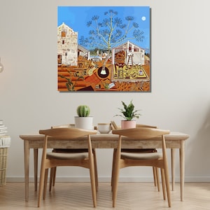 Joan Miró the Farm Canvas Print, Joan Miró Canvas Wall Art ,miro ...