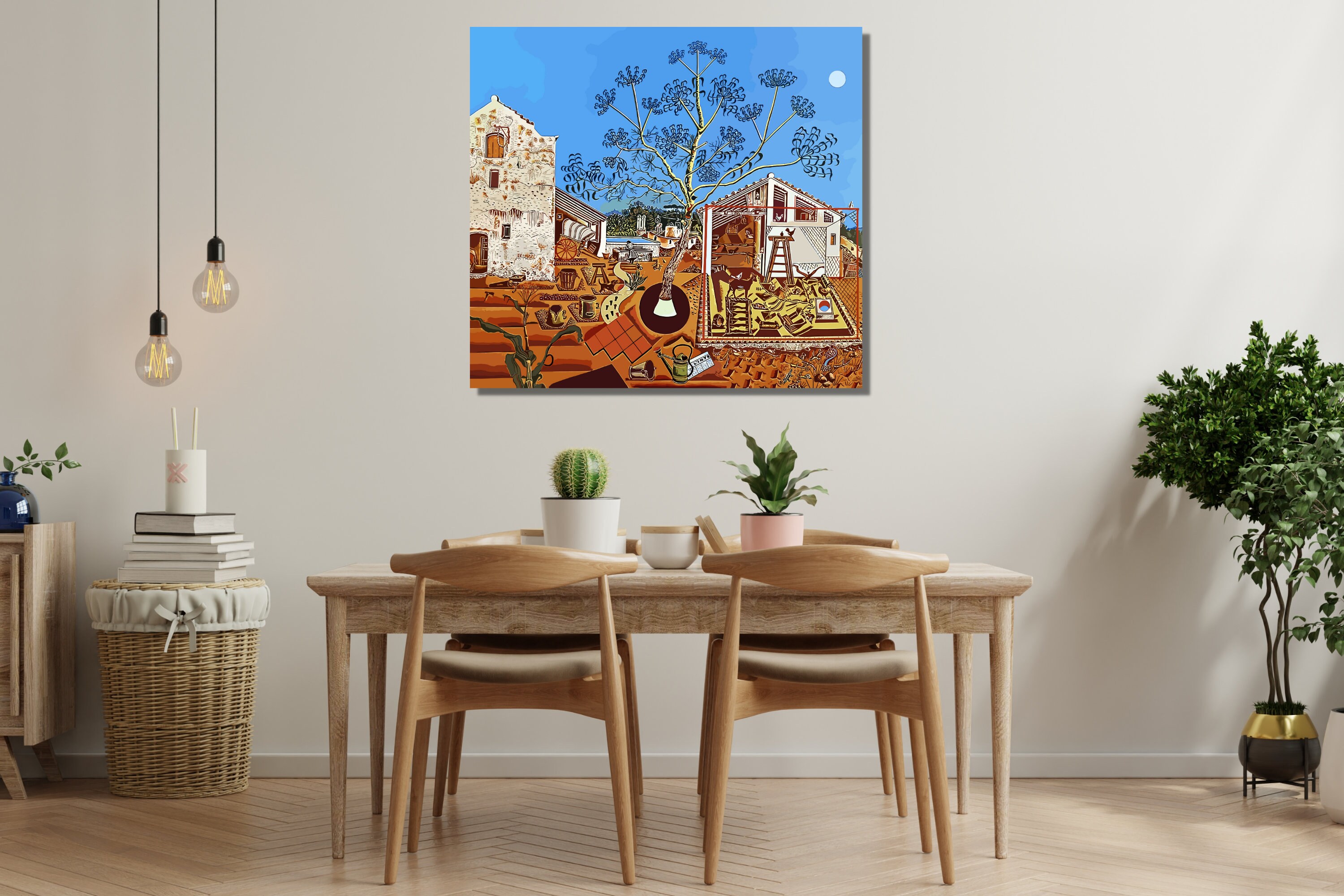Joan Miró the Farm Canvas Print Joan Miró Canvas Wall Art - Etsy