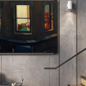 Edward Hopper Night Windows Canvas Wall Art, Realism Art, Modern Art ...