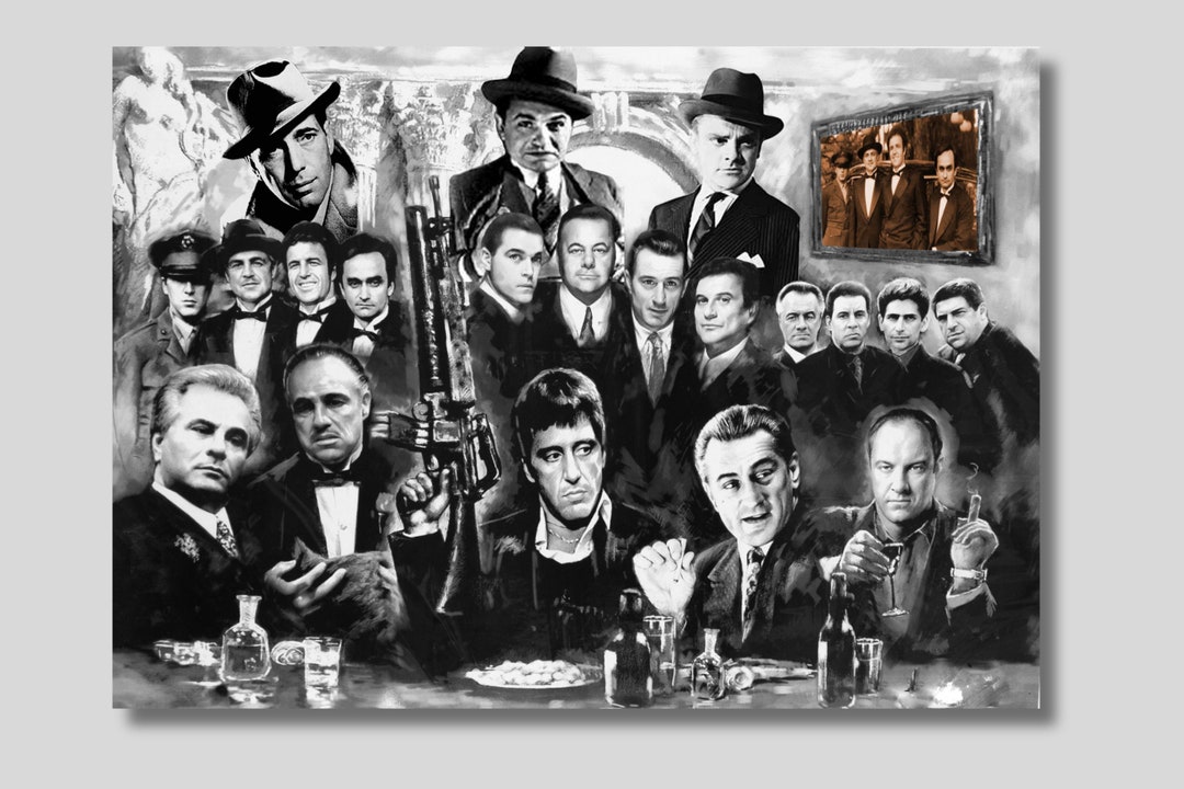 All Gangsters Canvas Wall Art, Gangsters Poster, Goodfellas Poster ...