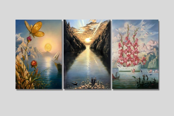 Three Winged Ship Vladimir Kush