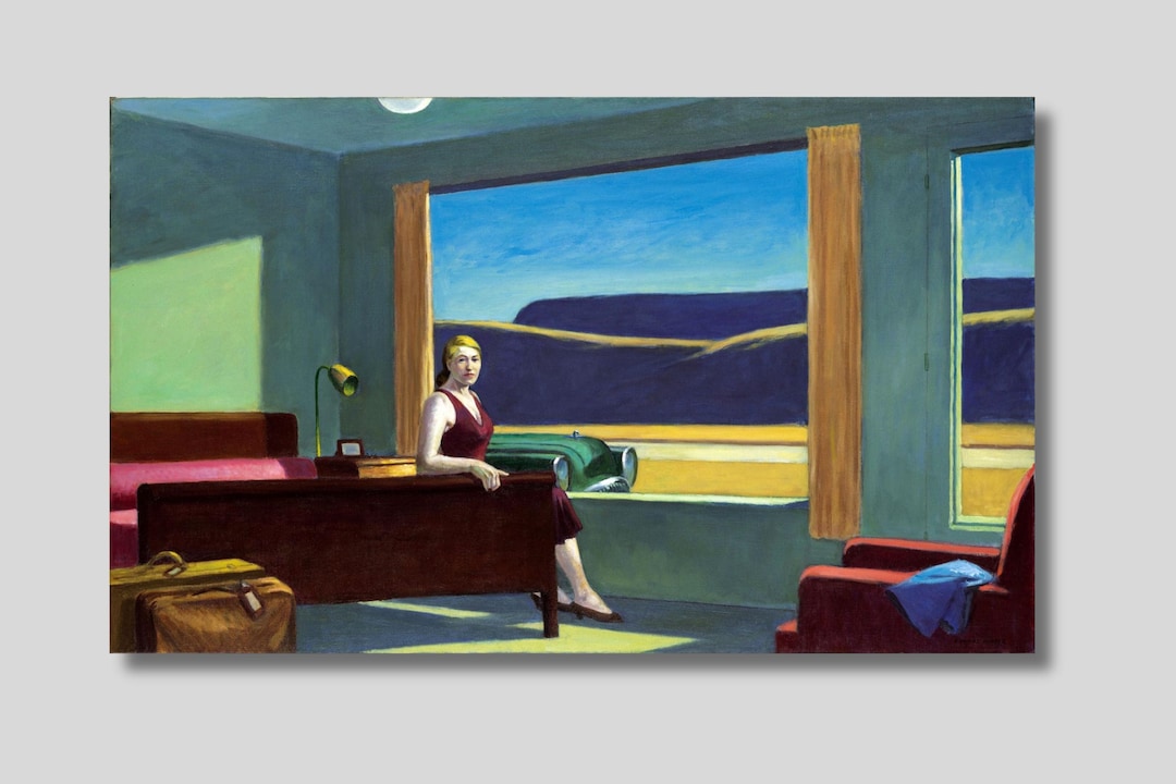 Edward Hopper Western Motel Canvas Art Print: Realism Painting - Etsy