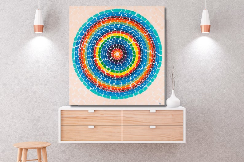 Alma Thomas Abstract Canvas Print: Wind Dancing With Spring Flowers - Etsy
