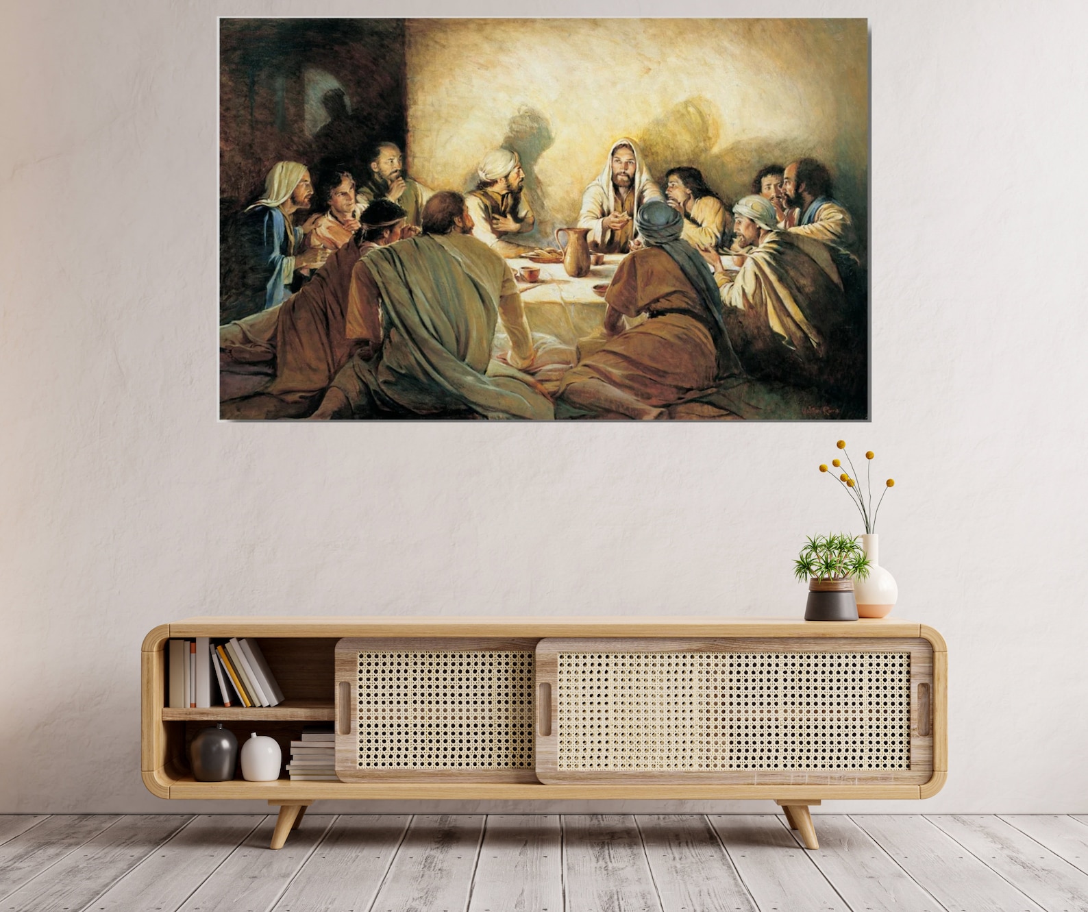Last Supper Canvas Poster, Last Supper Wall Art, Last Supper Canvas ...