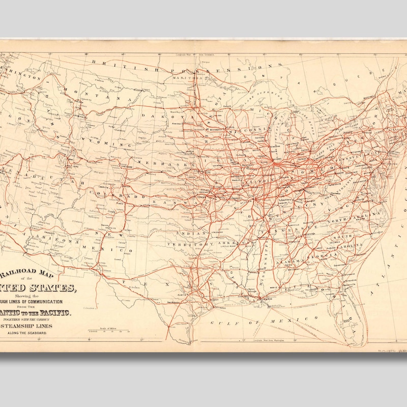 Railroad Poster - Etsy