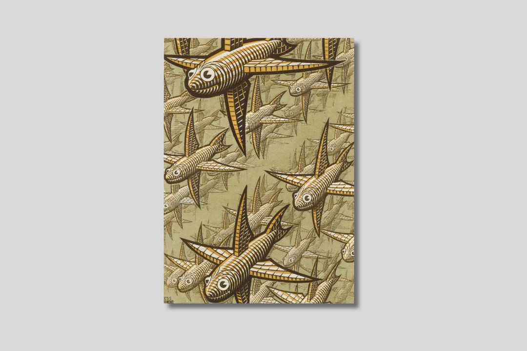 MC Escher Canvas Art Print: Depth, Optical Illusion, Surrealism - Etsy