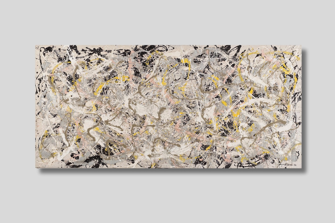 Jackson Pollock Number 27 Canvas Print: Abstract, Modern Wall Art - Etsy