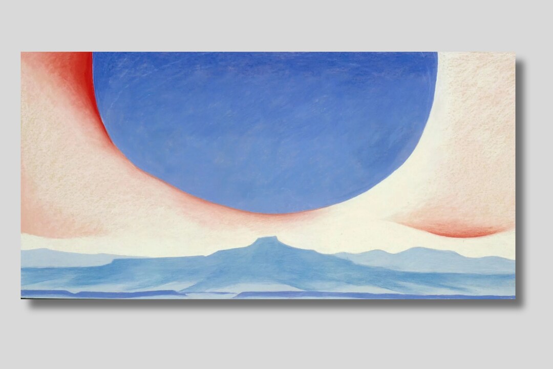 Georgia O'keeffe Canvas Wall Art Pedernal Giclee Reproduction Wall Art ...
