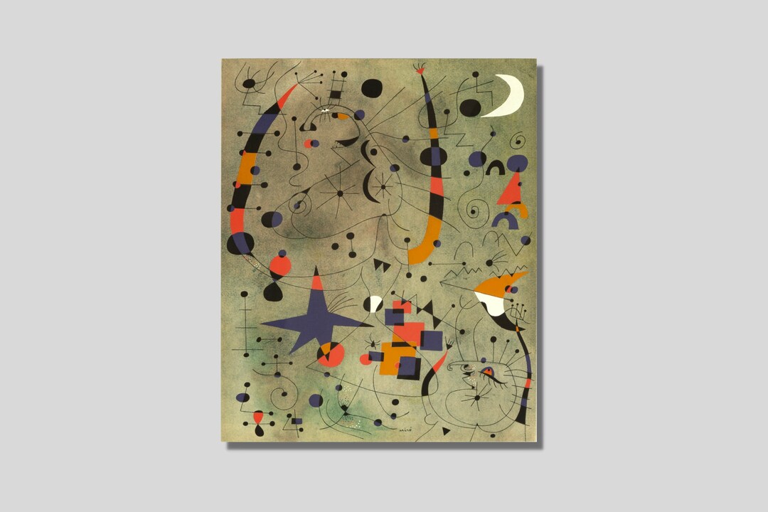 Joan Miro Dancer Art Print, Joan Miro Canvas Wall Art, Joan Miro ...