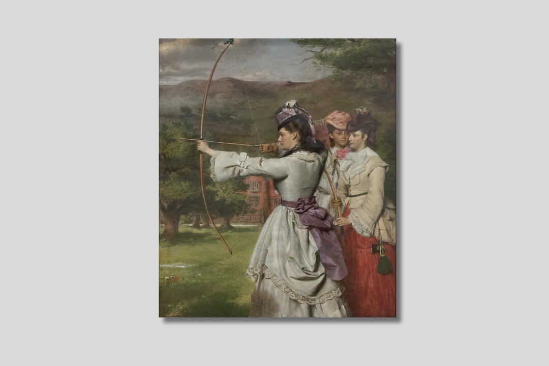 Victorian Archery Art Print: William Powell Frith Canvas Wall Art - Etsy
