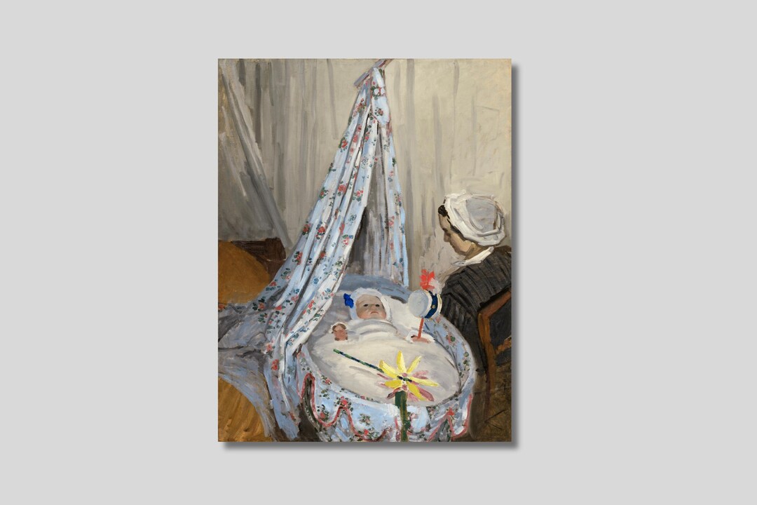 Claude Monet the Cradle Canvas Print, Camille With the Artist’s Son ...