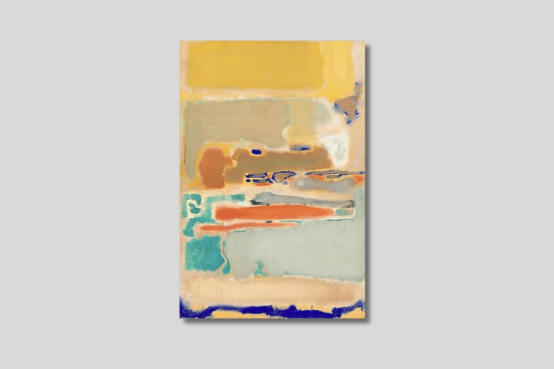 Mark Rothko Canvas Wall Art, Rothko's Colorful Collage Painting, Rothko ...