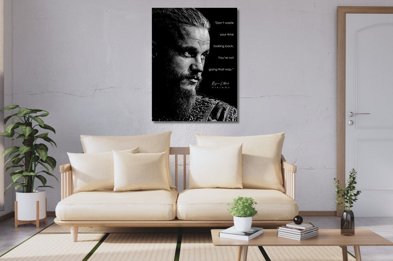Ragnar Lodbrok Quote Poster, Ragnar Lodbrok Canvas Poster, Viking ...