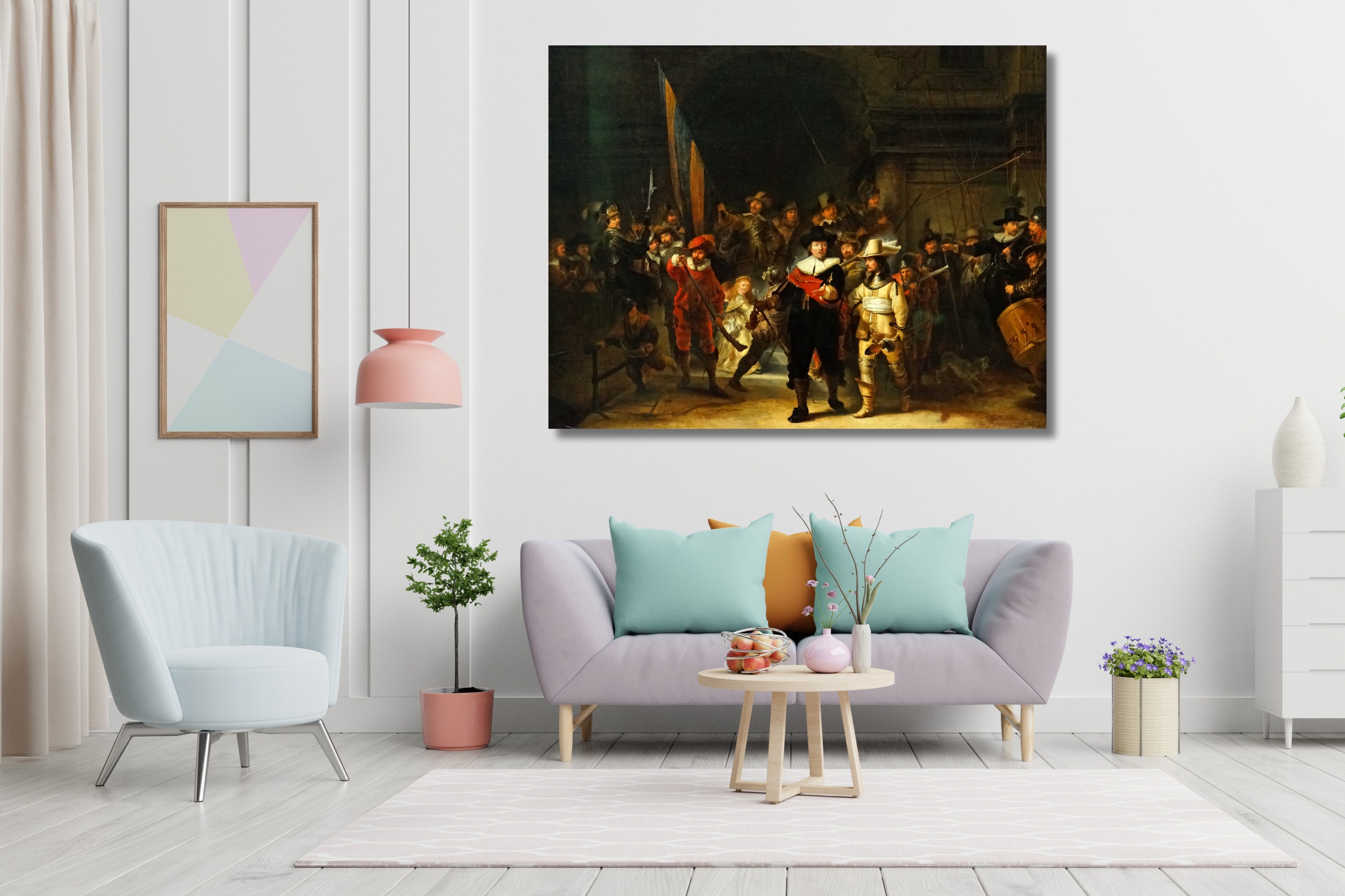 Rembrandt's the Night Watch Canvas Art Print: Vintage Reproduction - Etsy