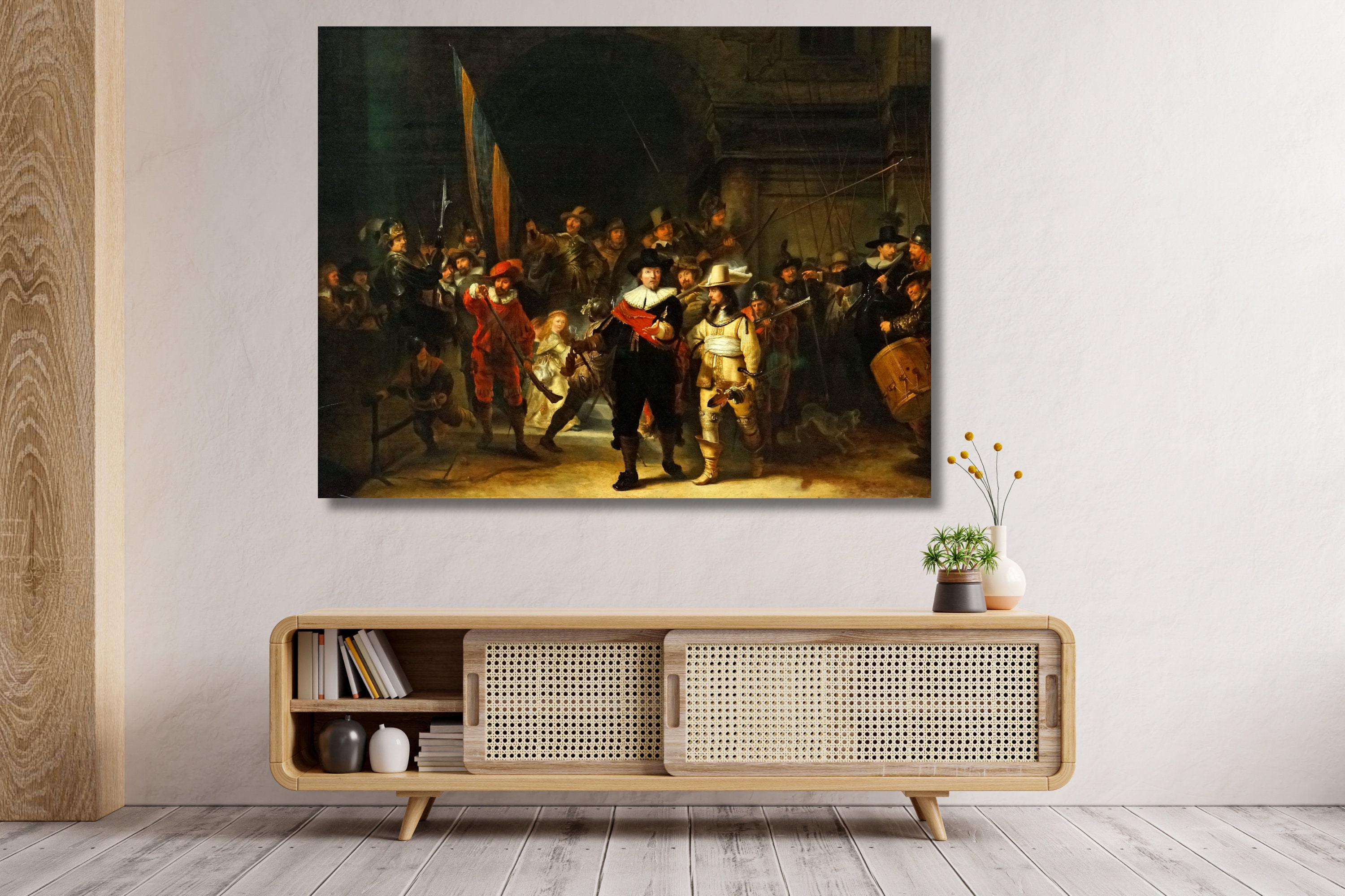 Rembrandt's the Night Watch Canvas Art Print: Vintage Reproduction - Etsy