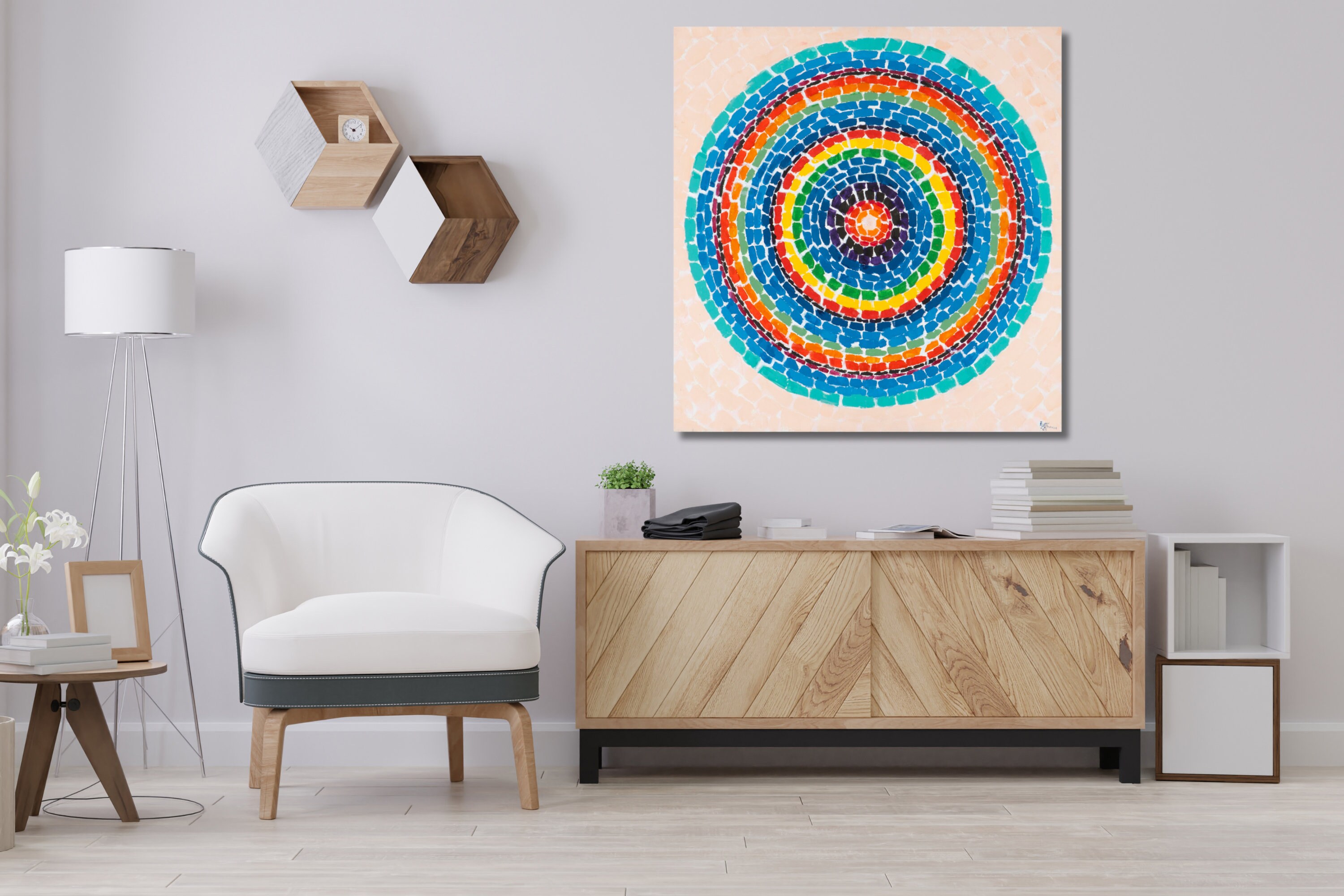Alma Thomas Abstract Canvas Print: Wind Dancing With Spring Flowers - Etsy