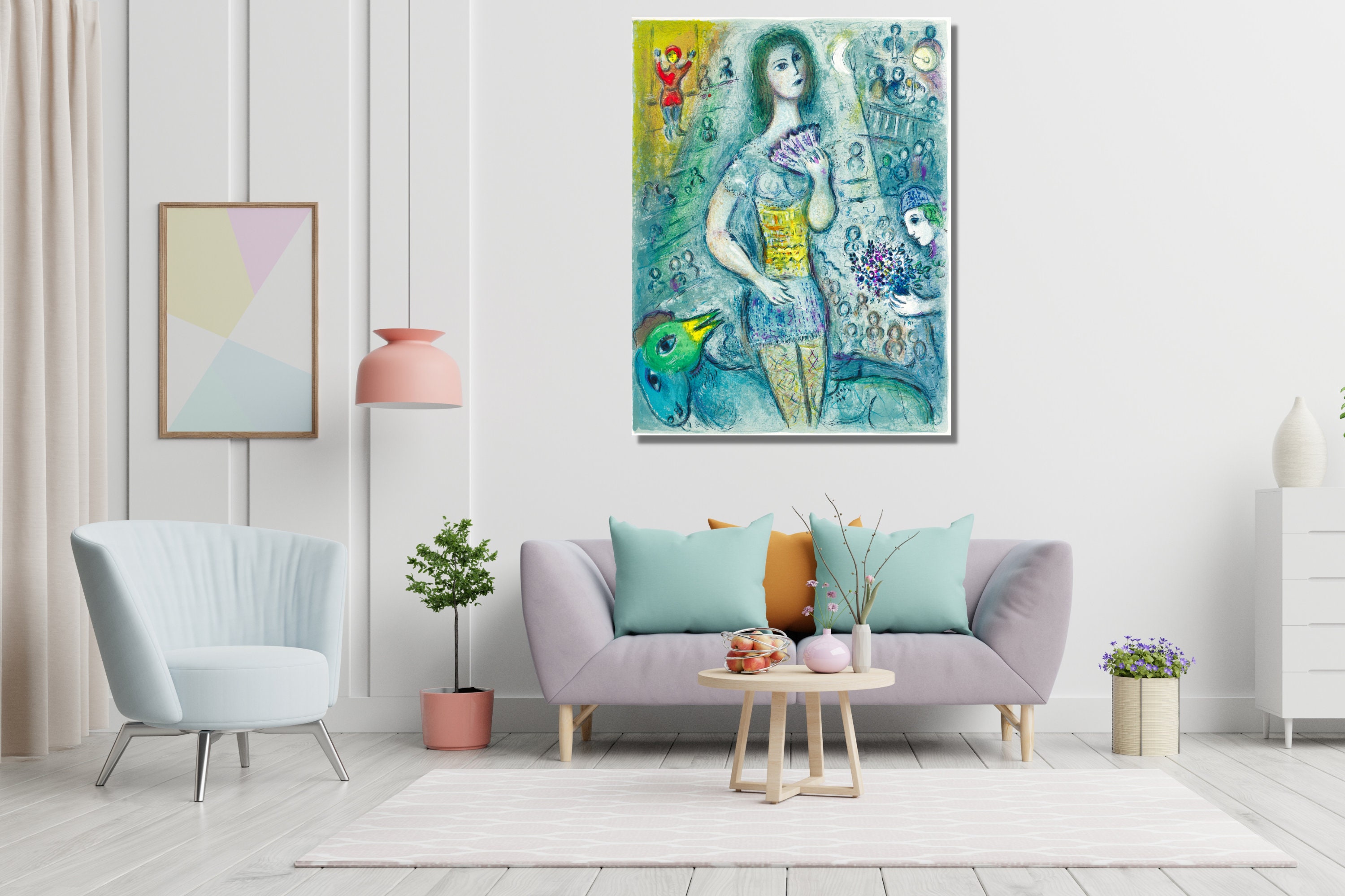 Marc Chagall Circus One Plate Art Print, Le Cirque: One Plate Canvas ...