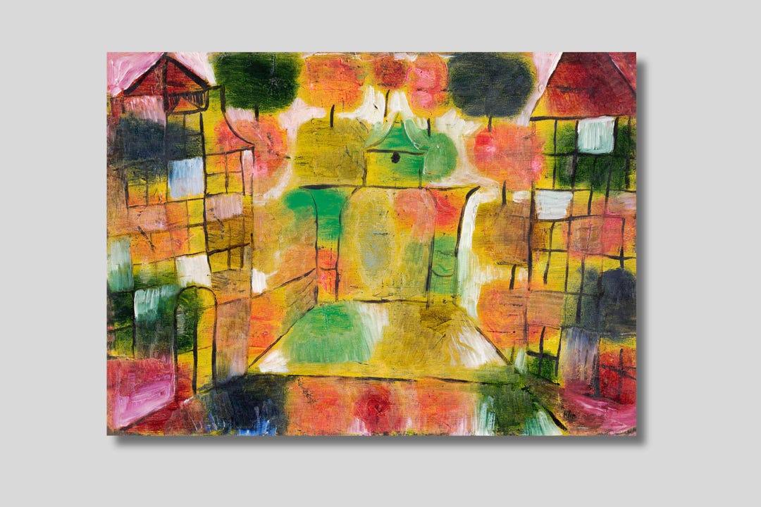 Paul Klee Canvas Wall Art, Paul Klee Tree and Architecture–rhythms ...
