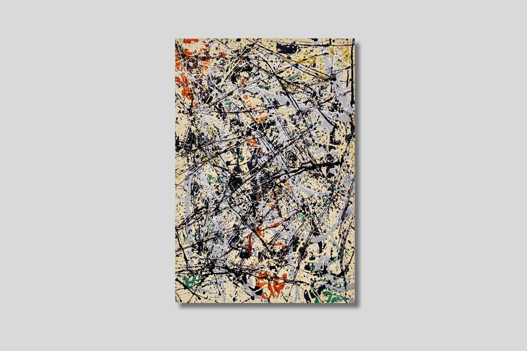 Jackson Pollock Number 32 Canvas Wall Art, Minimalist Art, Abstract ...