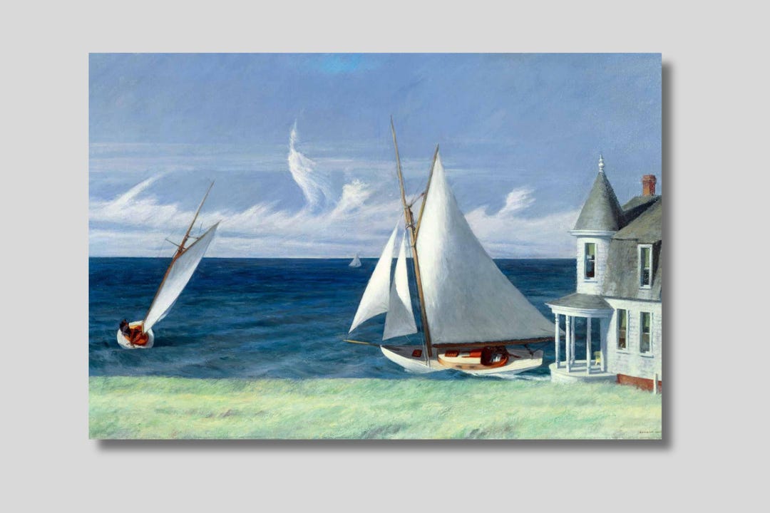 Edward Hopper Encyclopedia Canvas Wall Art, Realism Art, Modern Art ...